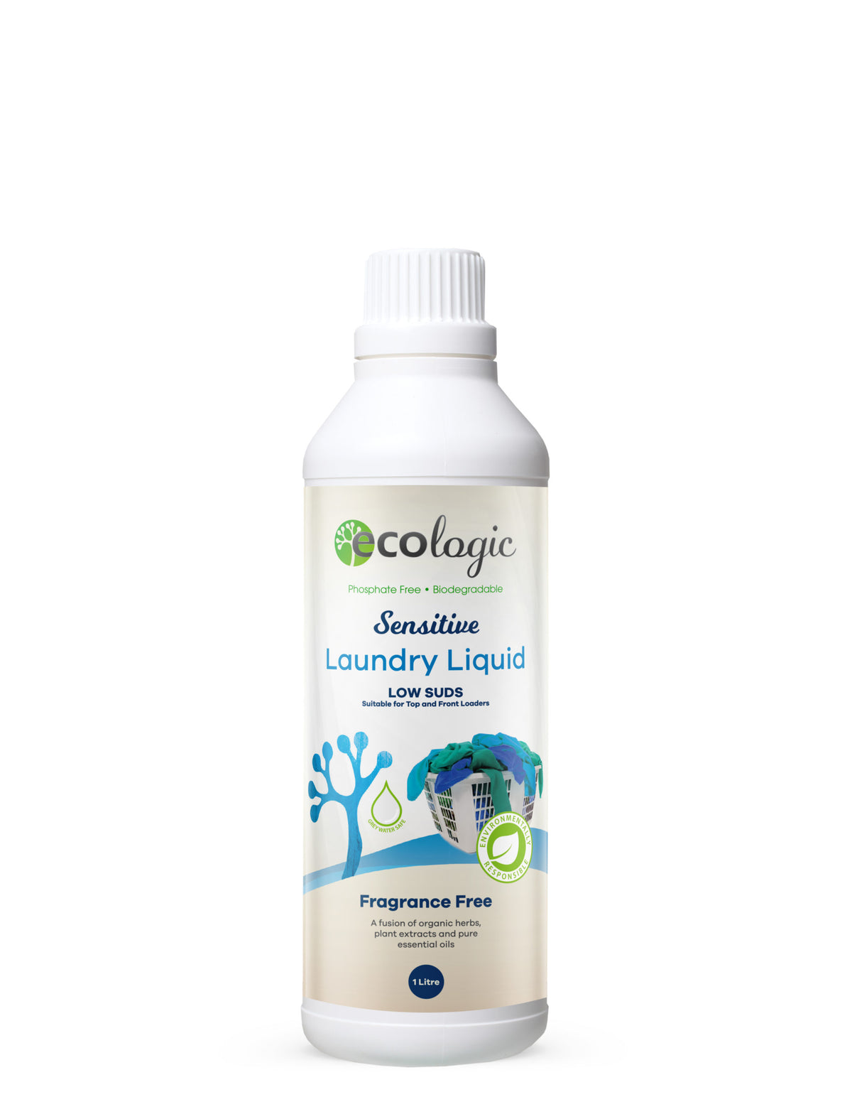 ECOLogic Sensitive Laundry Liquid Fragrance Free 1L | Elevate Wholesale